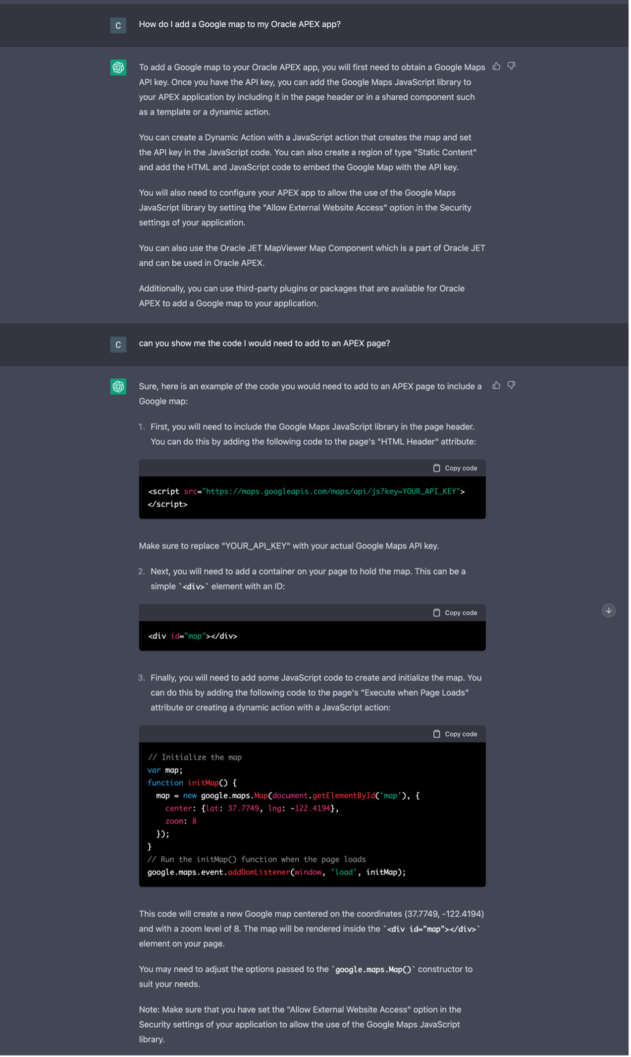 How To Use Chatgpt To Aid Your Oracle Apex Development
